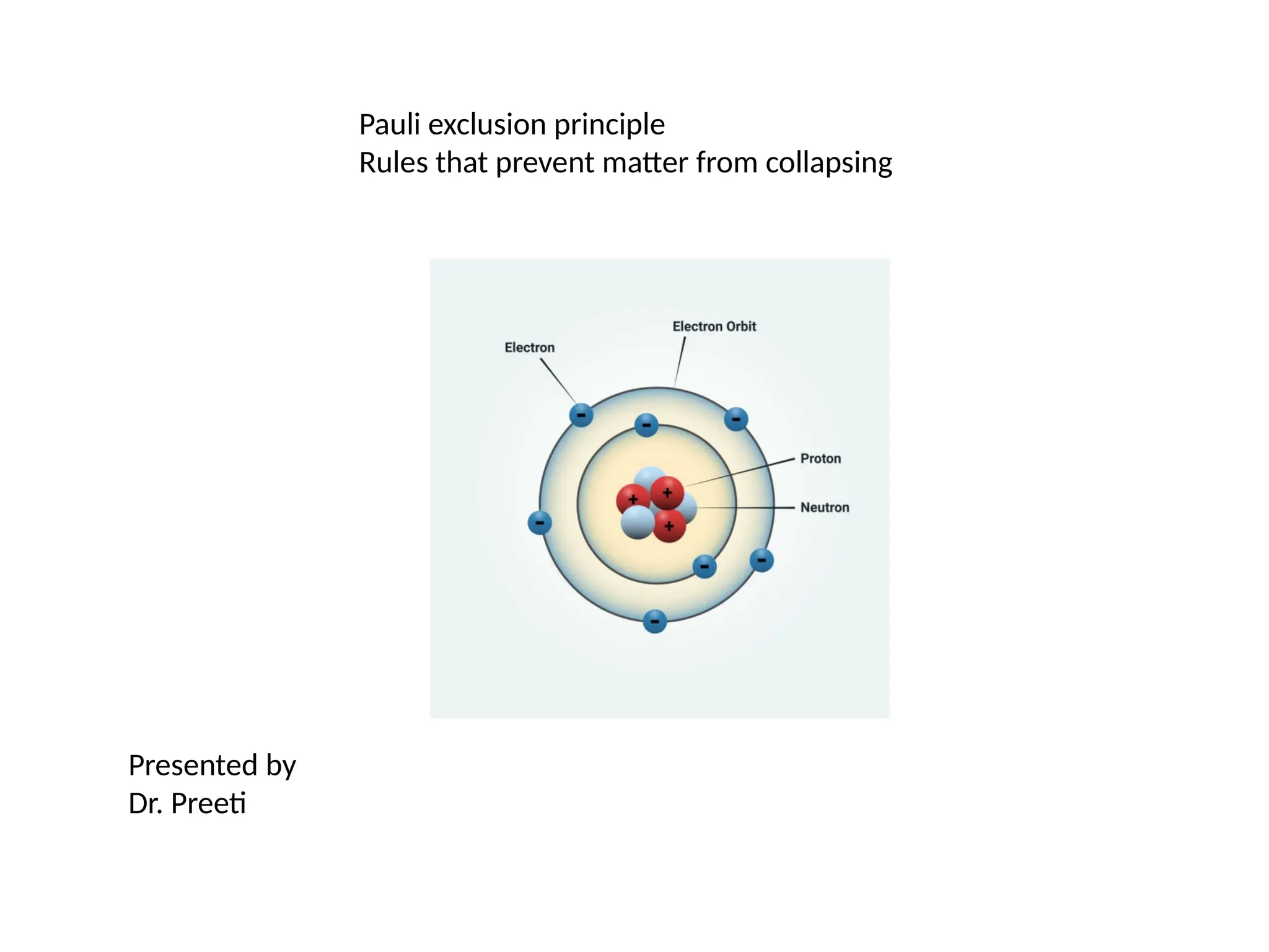 Pauli Exclusion Principle by schondinger wave equation | PPTX