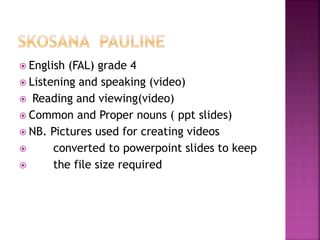 'Reading and viewing' by Paulinah Skosana | PPTX