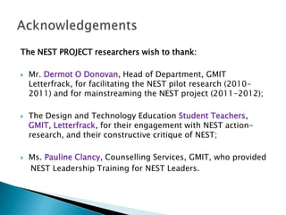 The NEST Project: An innovative approach to teacher training | PPTX