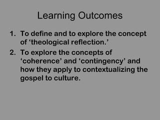 Pauline Evangelism Session 15: Theological Reflection | PPT