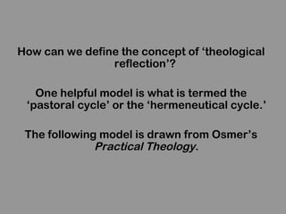 Pauline Evangelism Session 15: Theological Reflection | PPT