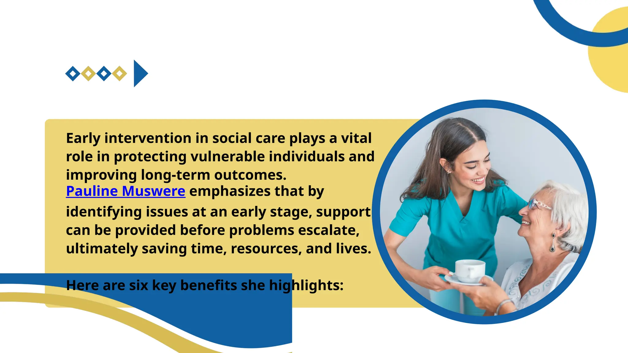Pauline Muswere Explains 6 Benefits of Early Intervention in Social ...