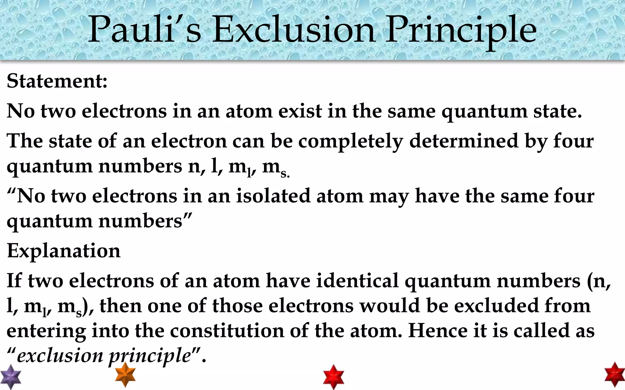 Pauli's Exclusion Principle.pptx