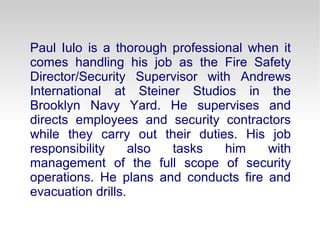 Paul iulo, nypd | PPT