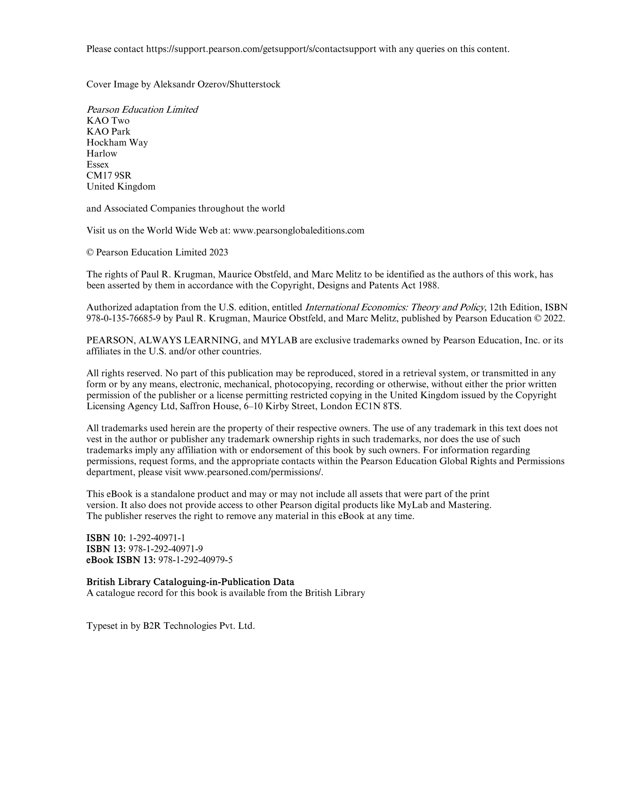 Paul Krugman, Maurice Obstfeld, Marc Melitz - International Economics ...