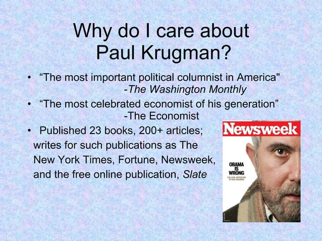 Paul Krugman Power Point | PPT