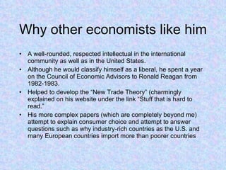 Paul Krugman Power Point | PPT