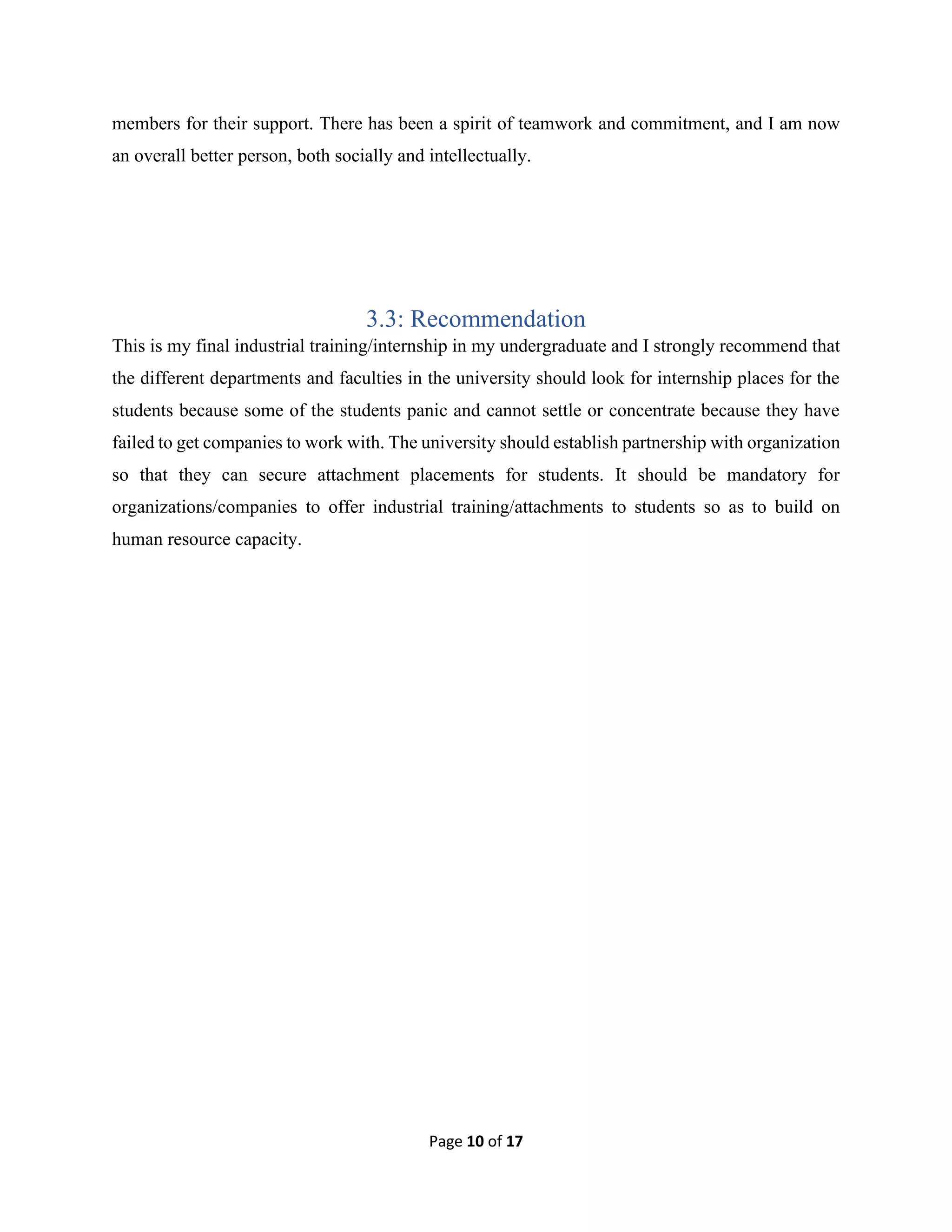 Computer science/ IT Fianl attachment report | PDF