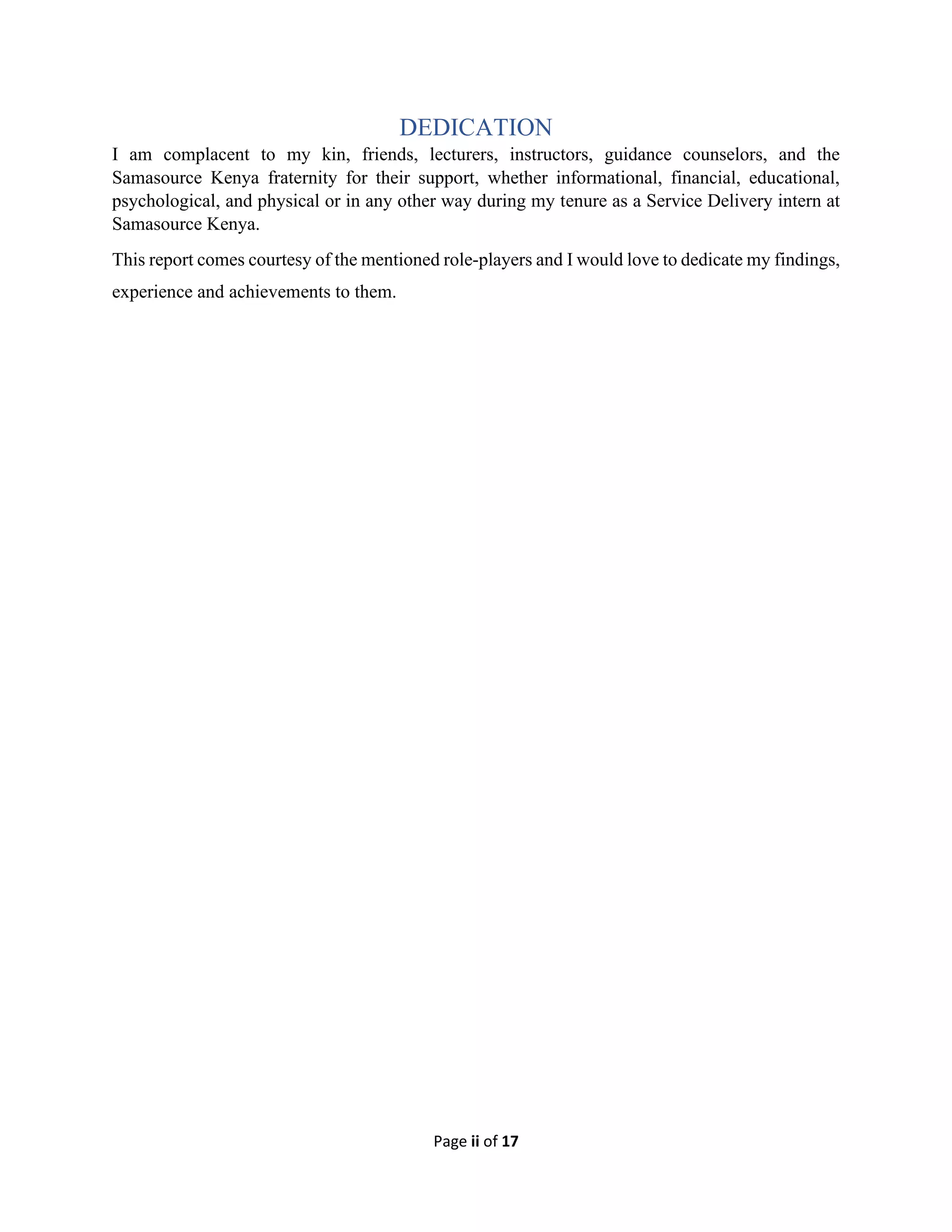 Computer science/ IT Fianl attachment report | PDF