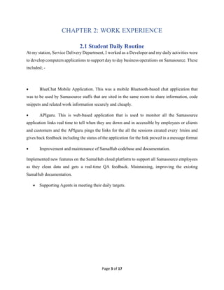 Computer science/ IT Fianl attachment report | PDF