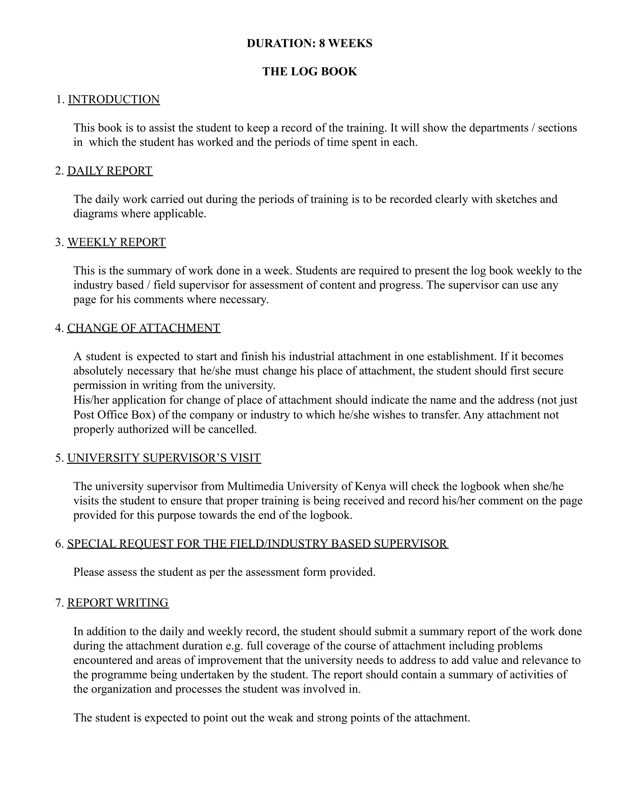 Computer Science Student Final attachment Logbook | PDF