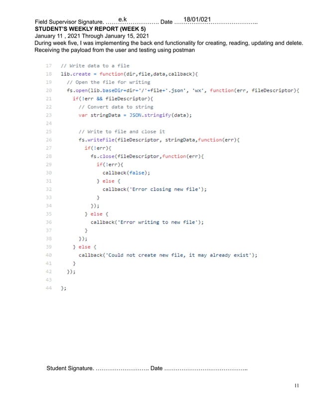 Computer Science Student Final attachment Logbook | PDF | Operating ...