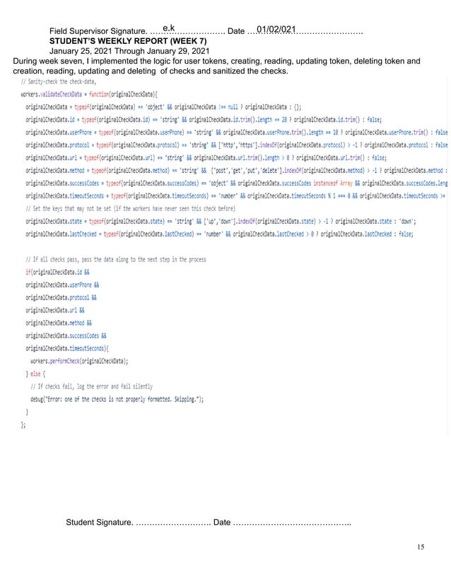 Computer Science Student Final attachment Logbook | PDF | Operating ...