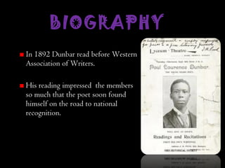 Paul Laurence Dunbar | PPT