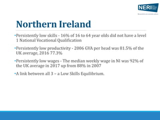 Paul MacFlynn, A low skills equilibrium in Northern Ireland | PPT