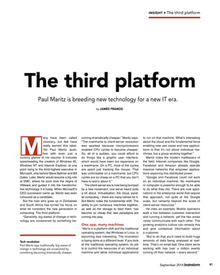 The Third Platform: Paul Maritz is breeding new technology for a new IT ...