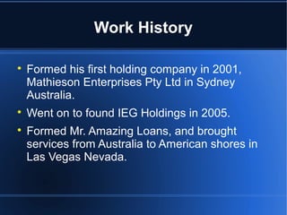 Paul mathieson | PPT