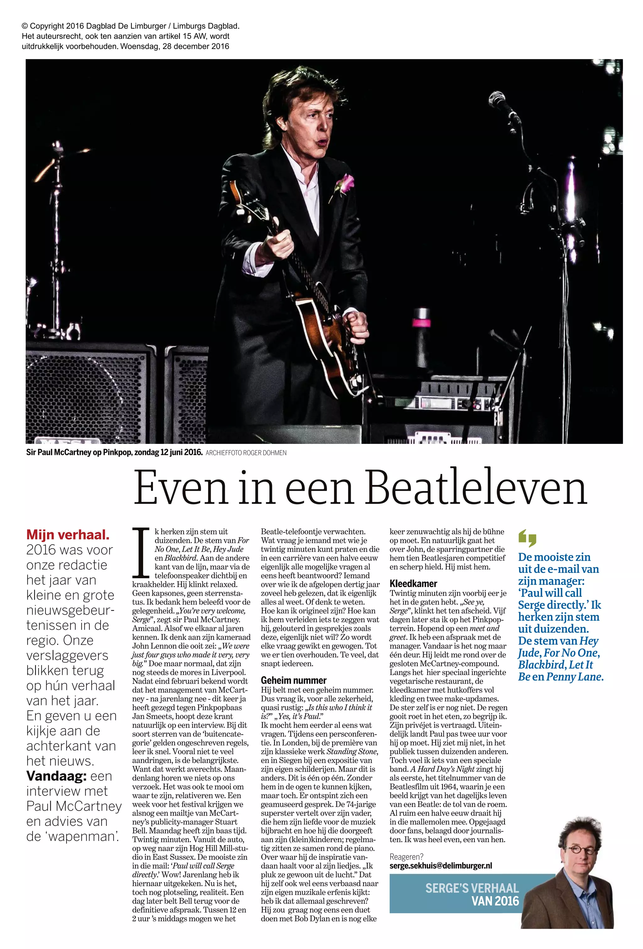 Hoe is het om Paul McCartney te interviewen | PDF