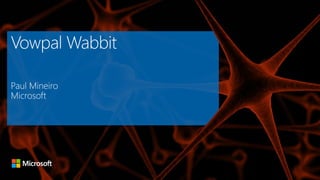 Vowpal Wabbit | PPT