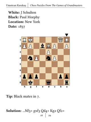 Chess Puzzles From The Games of Grandmasters | PDF