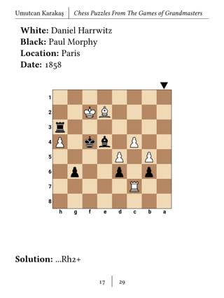 Chess Puzzles From The Games of Grandmasters | PDF