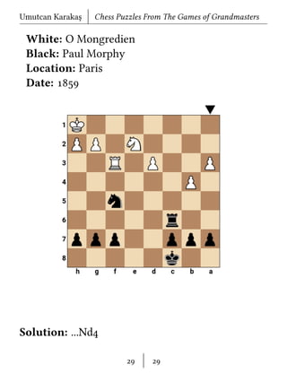 Chess Puzzles From The Games of Grandmasters | PDF