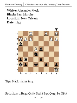 Chess Puzzles From The Games of Grandmasters | PDF