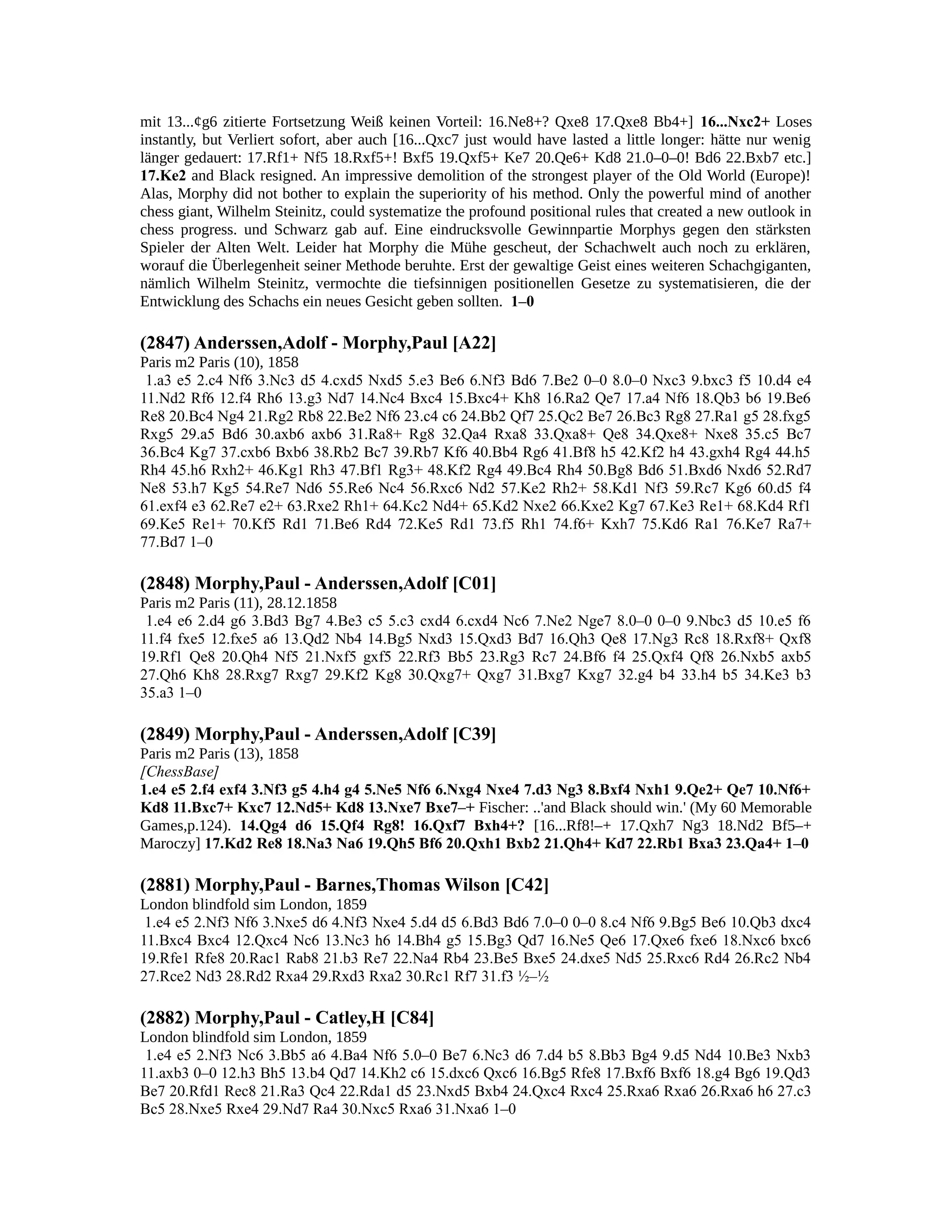 Paul morphy full games | RTF