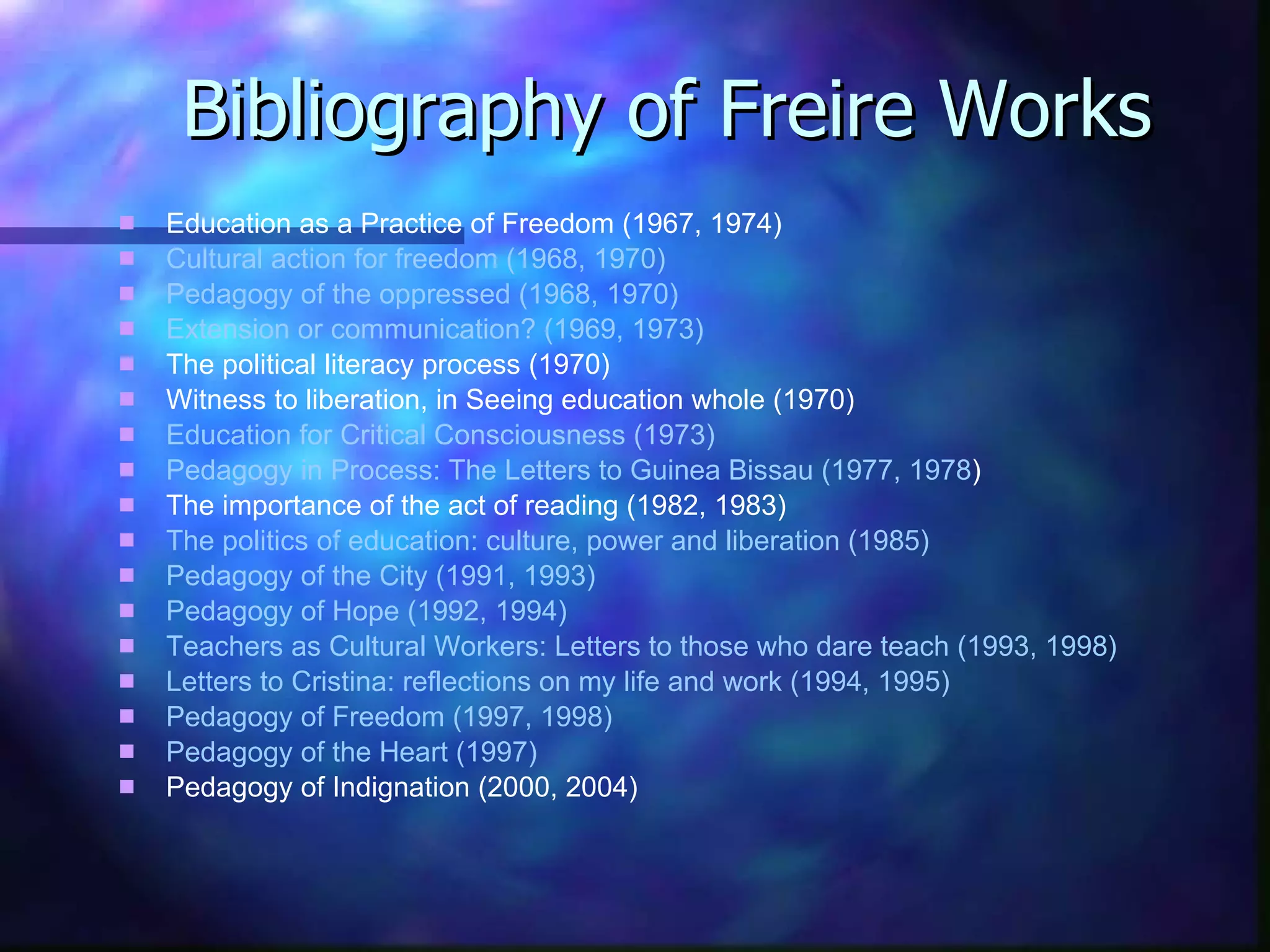 Paulo Freire Powerpoint Presentation | PPT