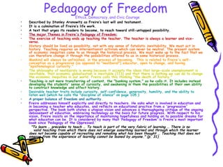 Paulo Freire - Resource Pack | PPT