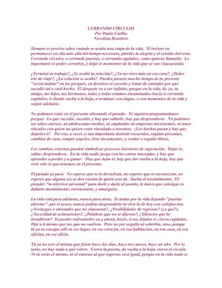 Paulo coelho cerrando círculos | PDF