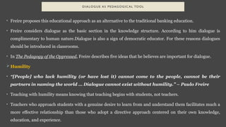 The Pedagogy of the Oppressed: Paulo Freire | PPTX