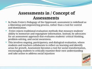 Educational concepts of Paulo Freire | Banking concept of Education by ...