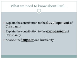 Christianity Significant Person - Paul of Tarsus | PPTX | Christianity ...