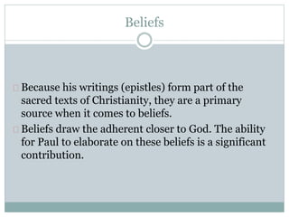 Christianity Significant Person - Paul of Tarsus | PPTX | Christianity ...