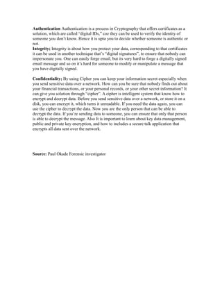 Paul okade an introduction-of_cryptography | PDF