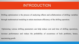 Simulation Model to Optimize Drilling Parameters for Proper Hole ...