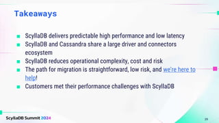 Cassandra to ScyllaDB: Technical Comparison and the Path to Success | PPT