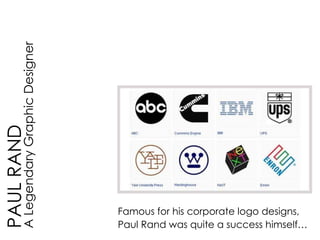 Paul Rand Logo Designs