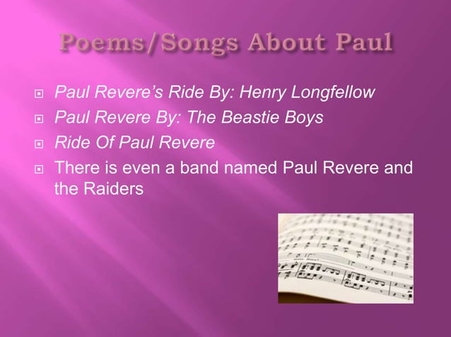Paul revere power point | PPTX