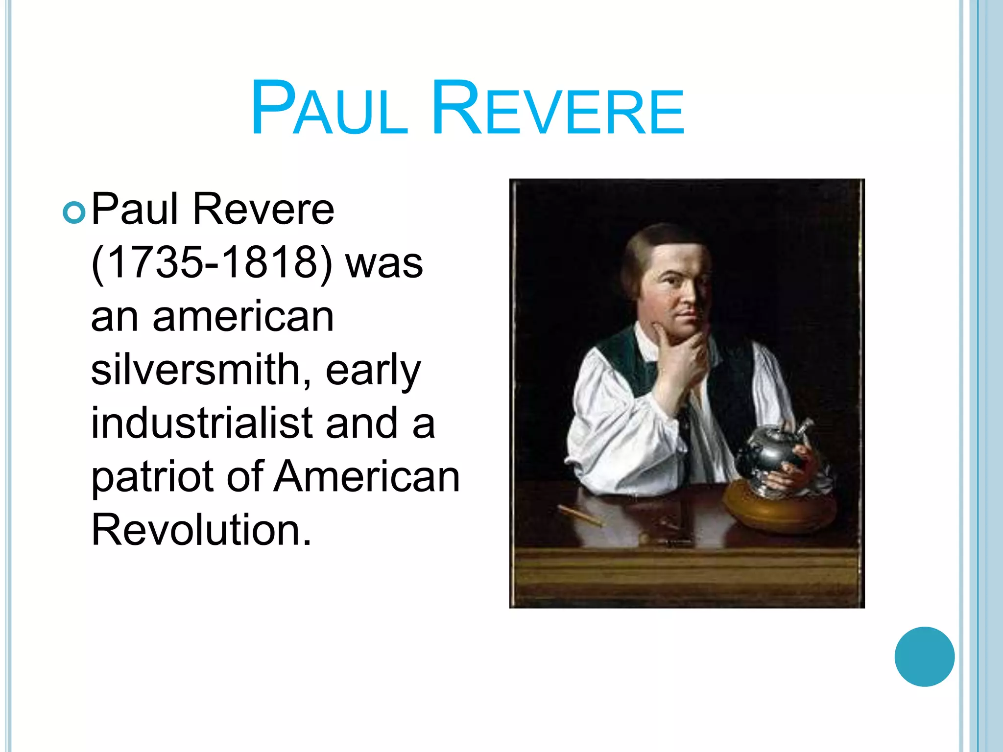 Paul revere's midnight ride | PPTX