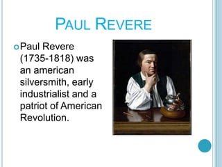 Paul revere's midnight ride | PPTX