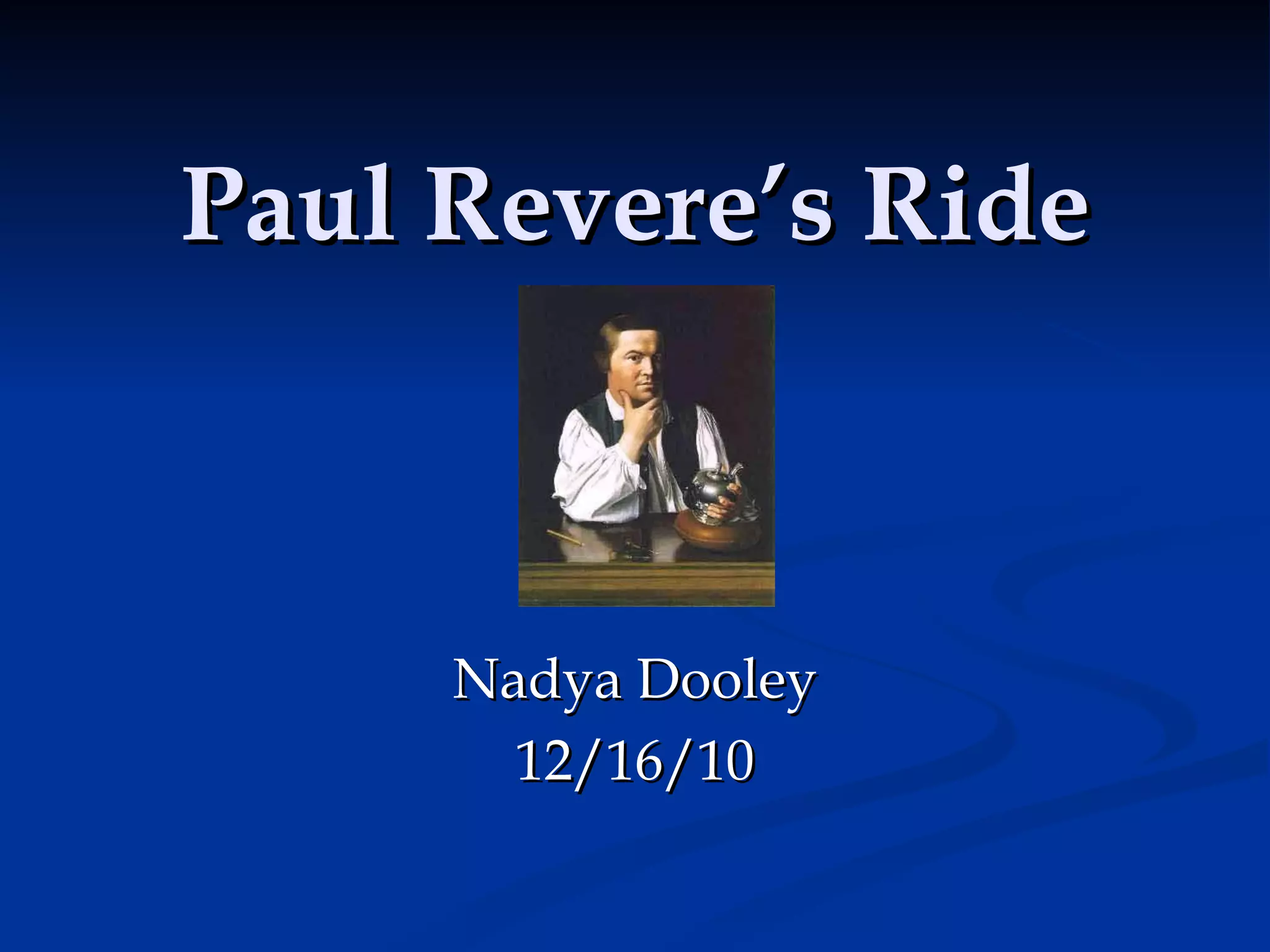 Paul reveres ride | PPT
