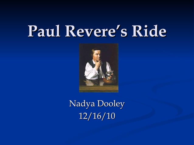 Paul reveres ride | PPT