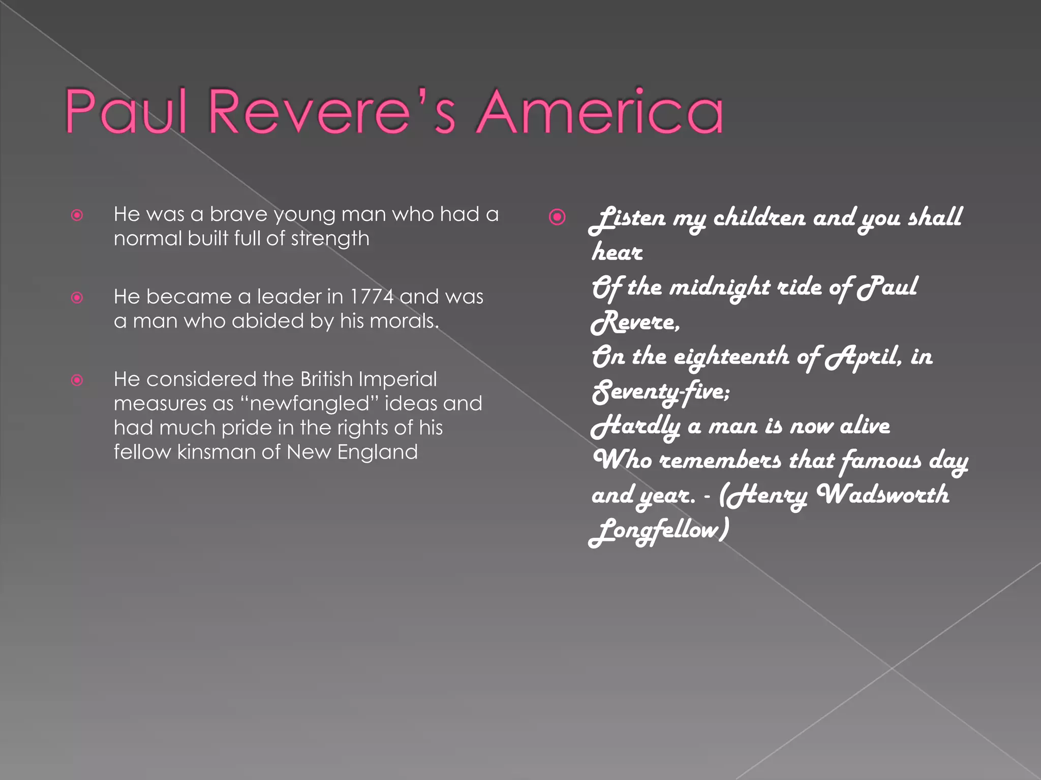 Paul revere’s ride | PPT
