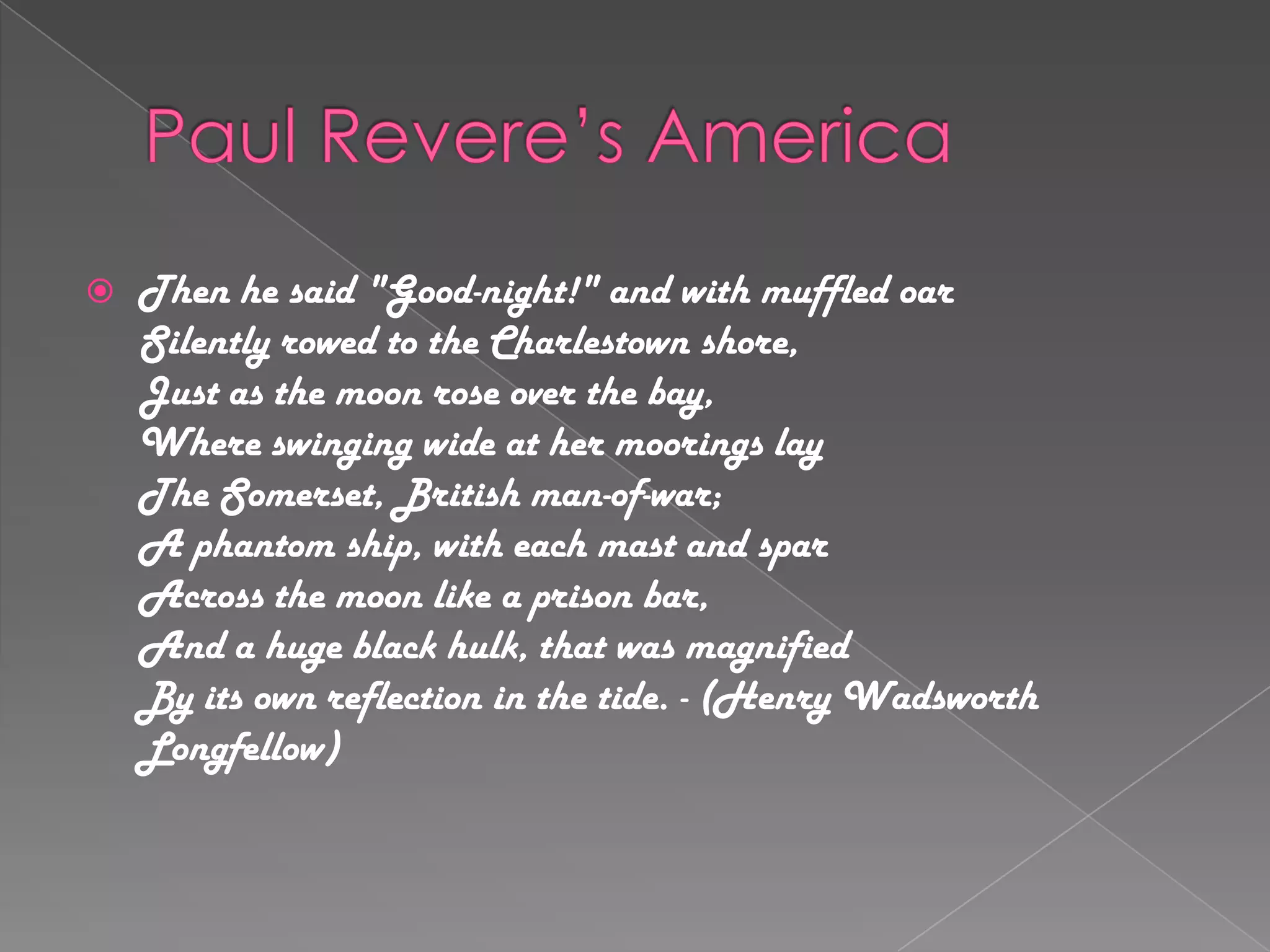 Paul revere’s ride | PPT