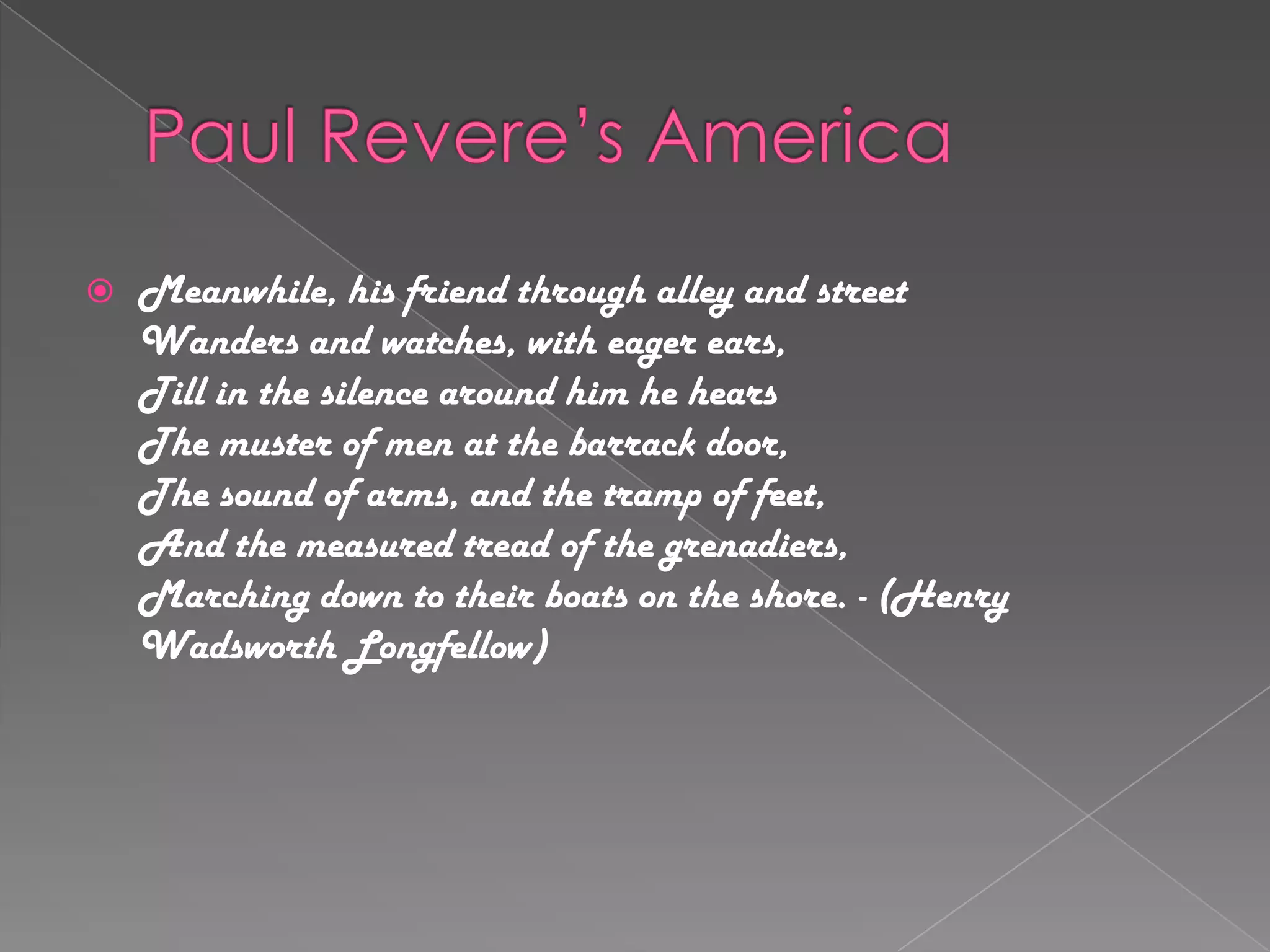 Paul revere’s ride | PPTX