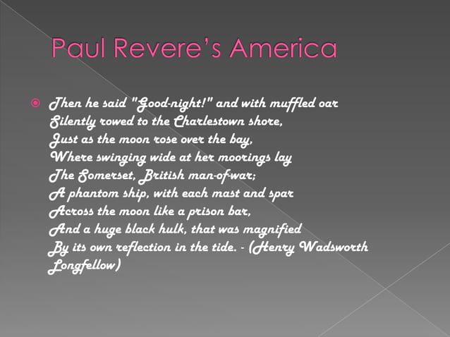 Paul revere’s ride | PPT