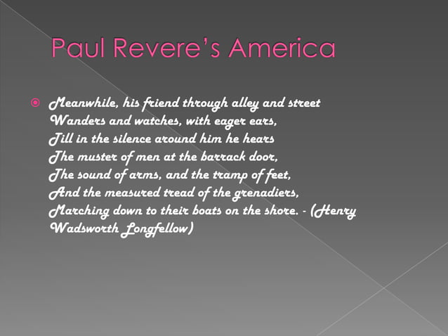 Paul revere’s ride | PPT