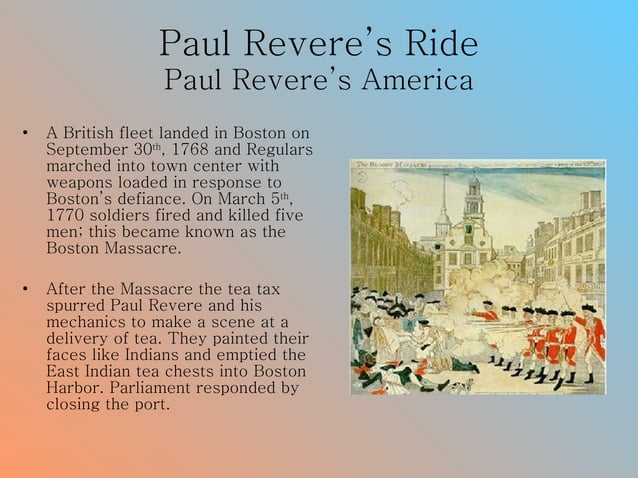 Paul revere’s ride | PPT